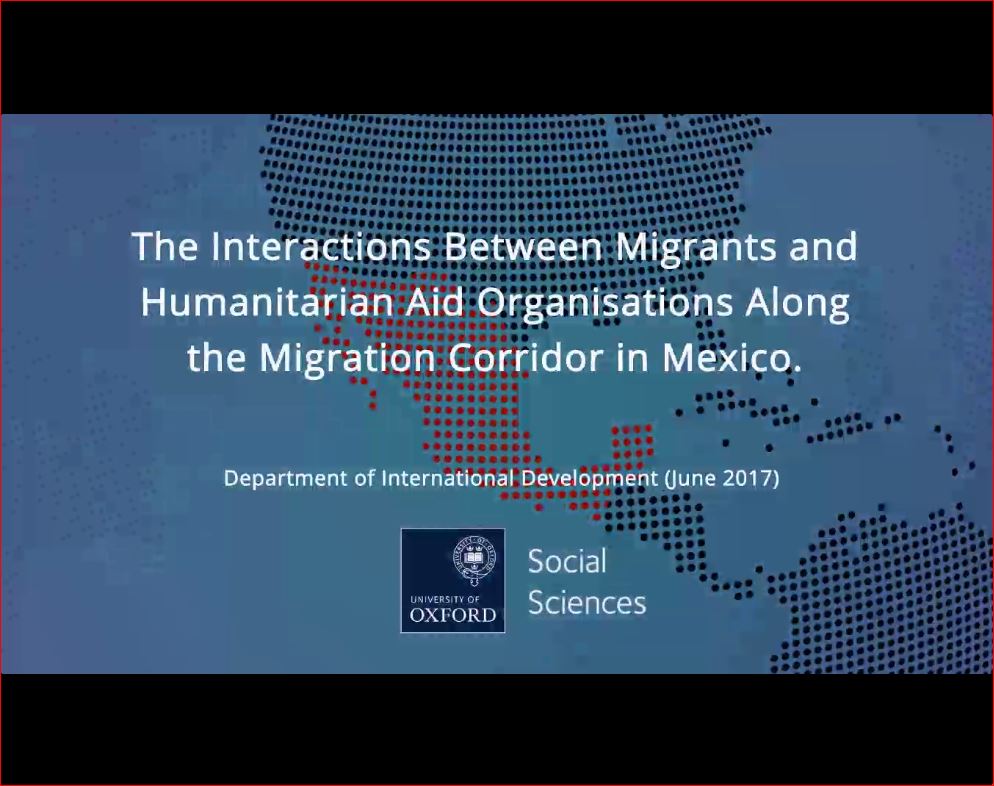 Taster video: Humanitarian aid along the migration corridor in Mexico ...